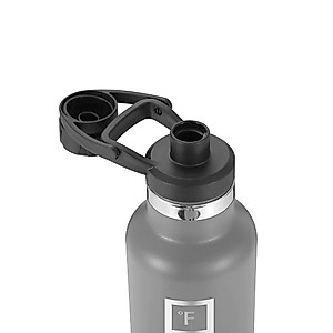 IRON °FLASK Spout Lid for Narrow Mouth, Simple Insulated Sports Water Bottles, Hydro Canteen Standard, Modern Chug Lid, BPA Free