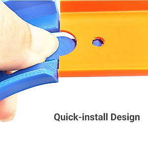 ARSUNOVO Racetrack Connectors Compatible with Hot Wheels,90 Degree Banked Turn,2 Packs