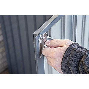 ARROW 6' x 3' Storboss Horizontal Outdoor Padlockable Steel Storage Shed, Charcoal