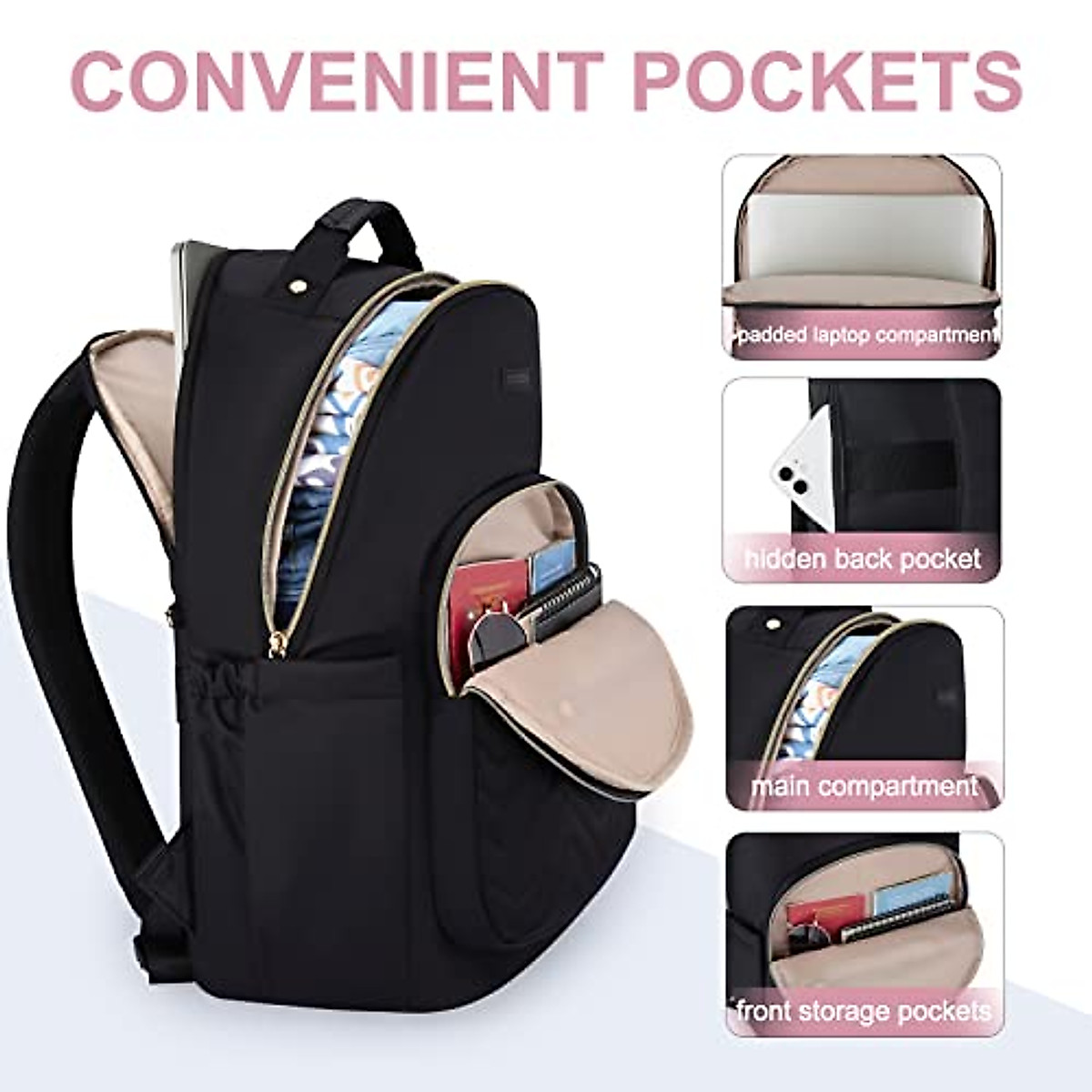 LIGHT FLIGHT Rolling Briefcase & Laptop Backpack for Women, Mobile Office for Business Trip, Travel, Work, Luggage Set
