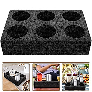 UPKOCH 2pcs Milk Tea Cup Holder Drink Tray Drink Carrier Tray Milk Tea Holder Cold Drink Holder Espresso Cups Coffee Cup Rack Portable Drink Beverage Takeout Cup Holder Crawl re-usable