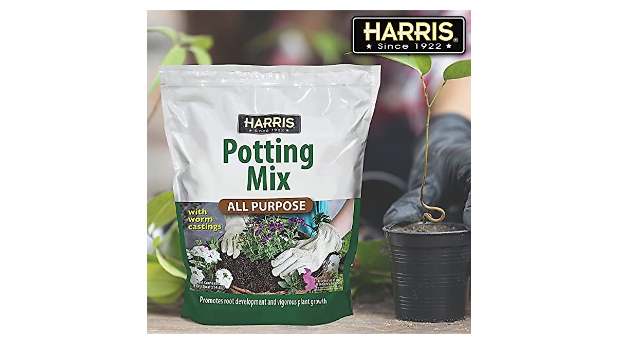 Harris Premium Potting Soil Mix with Worm Castings - 4 Quarts