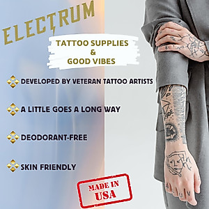 Electrum Tattoo Transfer Gel Solution, Stencil Application Gel Works Great for Carbon and Marker Stencils, Tattoo Stencil Gel, Stencil Primer, Made in the USA by Tattoo Artists, 2 Ounces
