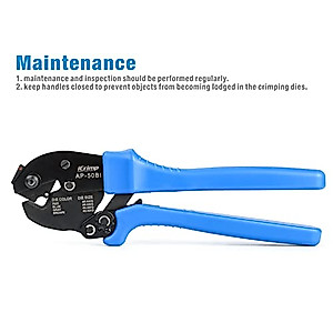 iCrimp AP-50BI Battery Cable Ring Terminal Crimper for 8, 6, 4, 2AWG Copper Cable Lugs, Heavy Duty Wire Lugs and Battery Cable Ends