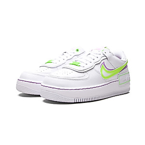 Nike Women's Shoes Air Force 1 Shadow White Electric Green DD9684-100 (Numeric_9_Point_5)