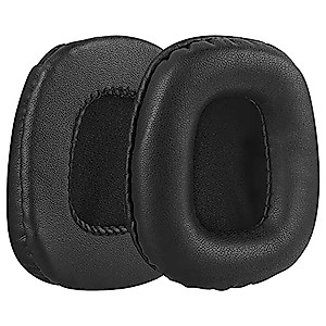Geekria QuickFit Replacement Earpads + Mic Windscreen Foam Compatible with BlueParrott B550-XT, B550XT Headphones Mic Foam Cover + Ear Cushions/Cushion Pad Repair Parts (Black)
