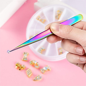 3PCS Tweezers Set, Diamond painting tools,Upgraded Anti-Static Stainless Steel Curved of Tweezers for Diamond painting, Electronics, Laboratory Work, Jewelry-Making, Craft, Soldering, etc.