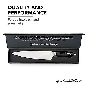 Knifesharks Chef Knife 8 inch - Japanese Super Steel - Razor Sharp, Superb Edge Retention, Rust-Proof, Stain & Corrosion Resistant Chefs Knives