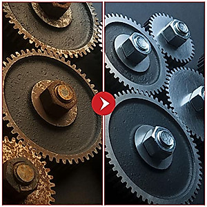 Luckynu Rust Remover, 2Pcs Rust Converter Water Based Metallic Paint, 200g Rust Inhibitor for Metal with Brush, Rust Stopper for Stopping Rust and Preventing from Spreading