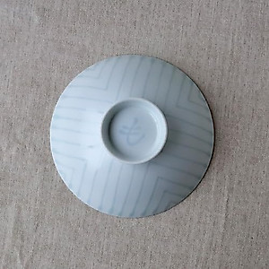 Hakusan Pottery S-20 Flat Tea Wan, White, Approx. φ5.9 x 2.1 inches (15 x 5.3 cm), Masahiro Mori Design, Hasami Ware Made in Japan