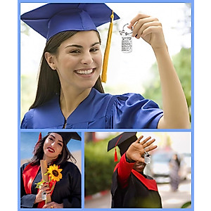 UYY 2024 Graduation Gifts for Her Him Inspirational Graduation Keychain with Jelwery Box for College Middle/High School Graduate Souvenir for Nurse Degree Masters Senior School Student Girls Boys