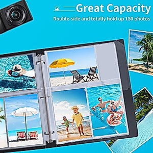 Fabmaker 30 Pack Photo Sleeves for 3 Ring Binder - (4x6, for 180 Photos), Archival Photo Page Protectors 4x6, Clear Plastic Photo Album Refill Pages Photo Pockets, Postcard Sleeves, Acid-Free