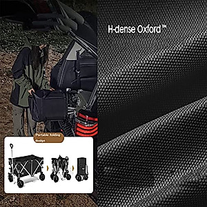 Suuim 220L Wagons Carts Heavy Duty Foldable, Wagon Stroller,Collapsible Utility Wagon Heavy Duty Folding,Ideal for Outdoor (Color : A) (A)