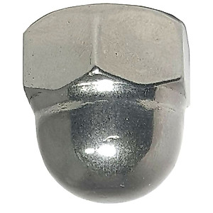 1/2-20 Acorn Cap Nuts Stainless Steel 18-8 Standard Height Quantity 100 Fastener Set LS21530F