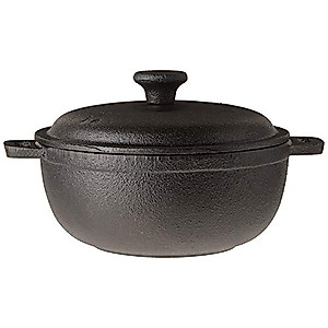 Old Mountain Pre-Seasoned Cast Iron 2 Cup Mini Dutch Oven, 5.25X3.75 inch, Cast Iron