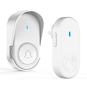 Wonderful Home Wireless Doorbell with IP65 Waterproof 1050 Feet/320M and 5 Adjustable Volume Levels 38 Melodies Doorbell Chime and LED Flashing