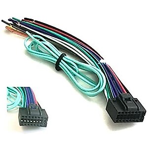 ASC Car Stereo Power Speaker Wire Harness Plug for Select JVC Aftermarket DVD Nav Navigation Radio - EXAD Arsenal etc. - Compatible Radio List Below