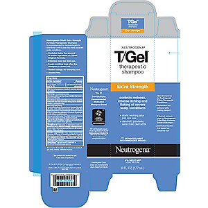 Neutrogena T Gel Shampoo Extra Strength, 6 Fl Oz, Pack of 3