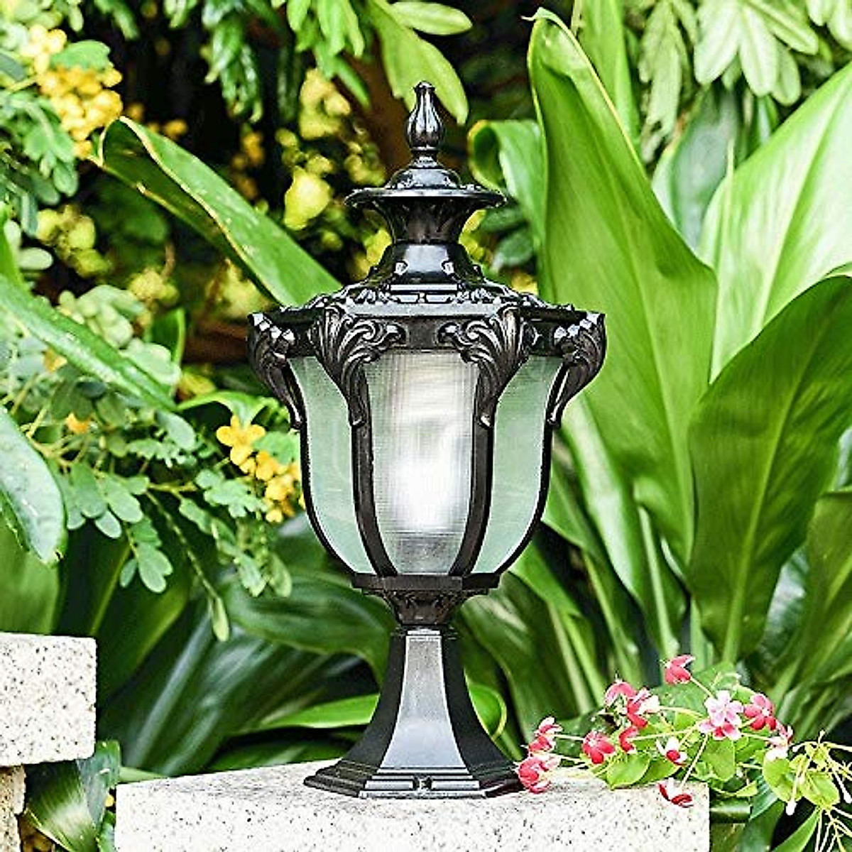 DIAOD Garden Lights Wall Pillar Lamp European Retro Led Home Villa Gate Pillar Outdoor Courtyard Super Bright Light