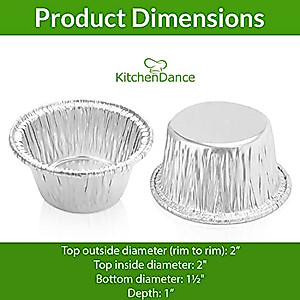 Disposable Aluminum Individual 2 Oz Foil Cups-Souffle Cups-ramekins. #S220 (100)