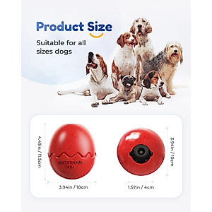 Treat Dispensing Dog Toys, Interactive Dog Toys Dog Puzzle Slow Feeder Chew Toys for Large Dogs, Dog Toy for Aggressive Chewers