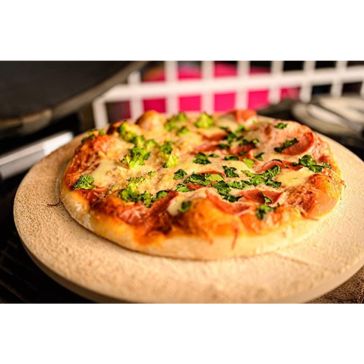 Kamado Joe KJ-PS23 Ceramic Pizza Stone, White