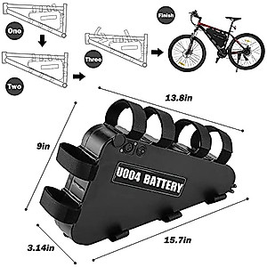 UPP Ebike Battery Pack 48V 20AH - 48 Volt Lithium Battery for 1000W 750W 500W Bafang Motor- Electric Bike Triangle Battery (48V 20Ah)