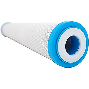 SpiroPure SP-EPM-20 20x2.5 10 Micron NSF Certified Coconut Shell Carbon Block Water Filter Cartridge EPM-20 155635-43 CB-25-2010 (Case of 6)