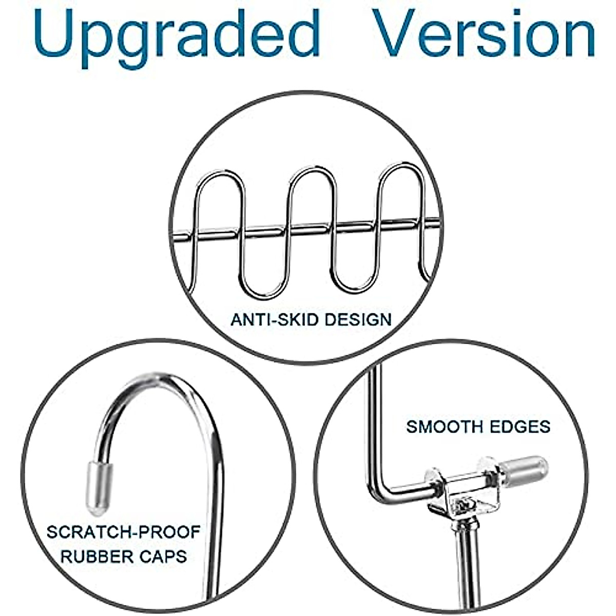 Yahluer 4 Pack Magic Hangers - Metal Hanger 12 Slots - Smart Wardrobe Closet Space Savings Organizer for Pants Trousers Jeans Skirts Tank Top Cami Bra Pajamas Strappy Dress Bathing Suit