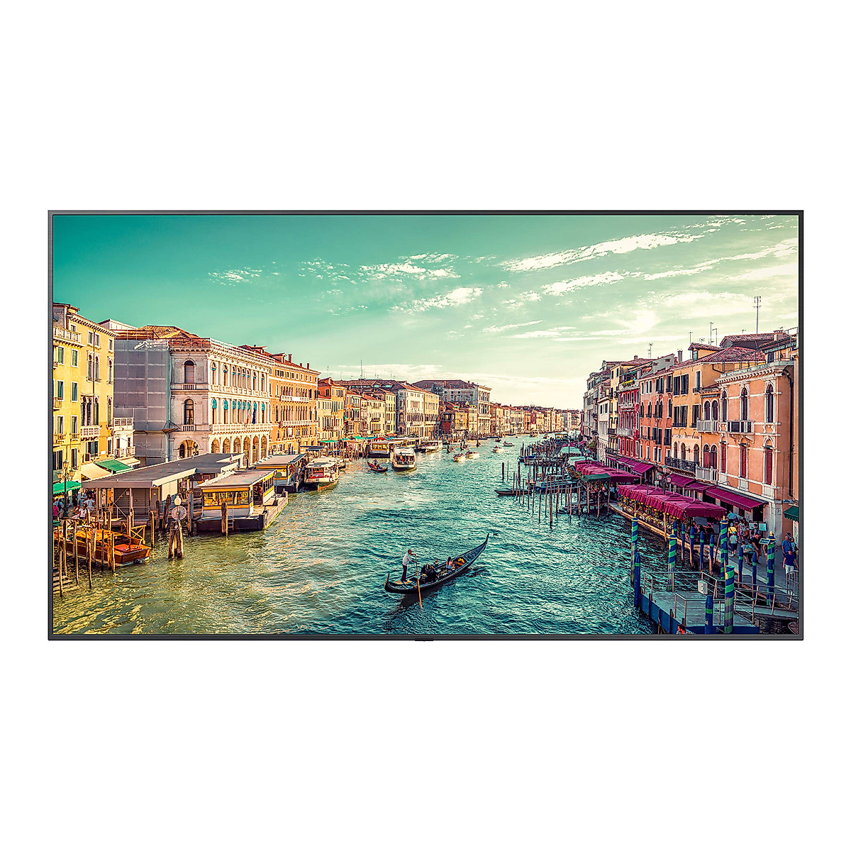 SAMSUNG Business QE82R 82 inch 4K UHD 3840x2160 LED Commercial Signage Display for Business with HDMI, Wi-Fi, and 3-Year Warranty, 350 nit (LH82QEREBGCXGO), Black