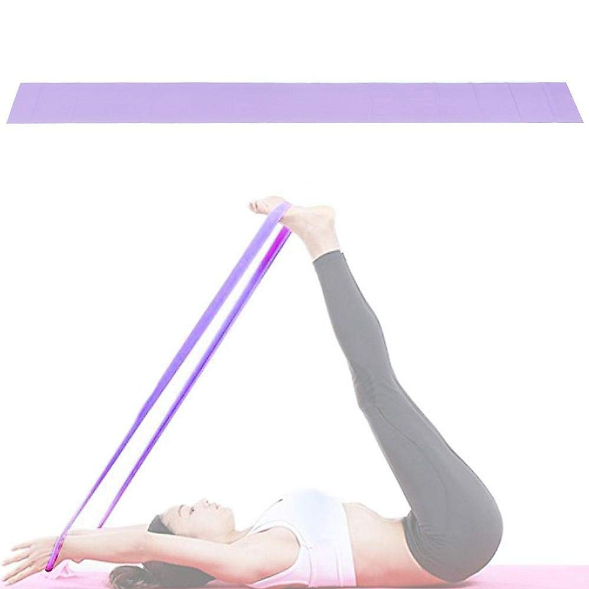 Fitness Elastic Band, TPE Fitness Elastic Bands Resistance Belt Yoga Exercise Accessory for Training Sports ()