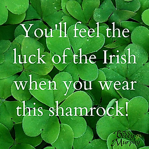 Tara Shamrock Necklace Celtic Irish Gold Plated & Green Enamel Made in Ireland