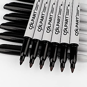Permanent Markers,Fine Tip Black Permanent Marker Pens Bulk of 85 Pack Black Marker Set Waterproof,Quick Drying Black Markers Permanent Work On Wood,Metal,Plastic,Stone,Glass For Office School Home