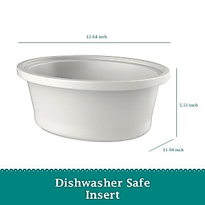 The Pioneers Womans Programmable 6 Qt Digital Slow Cooker with Locking Lid, Touchscreen Controls, Dishwasher Safe, Perfect for Potlucks, Family Meals, Spill-Free Transport (Linen Speckle)