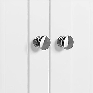 Yaheetech Free Standing Bathroom Cabinet with 1 Drawer 2 Doors and Adjustable Shelf, Wooden Entryway Storage Cabinet, 11.8D x 23.6W x 31.5H in, White