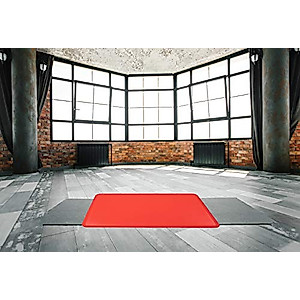 Mind Reader Anti Fatigue Comfort Floor Mat Kitchen Standing Mat Durable and Waterproof Perfect for Standup Desks, Kitchens, Garages, Relieves Foot, Knee, and Back Pain, 16.5" x 27", Red