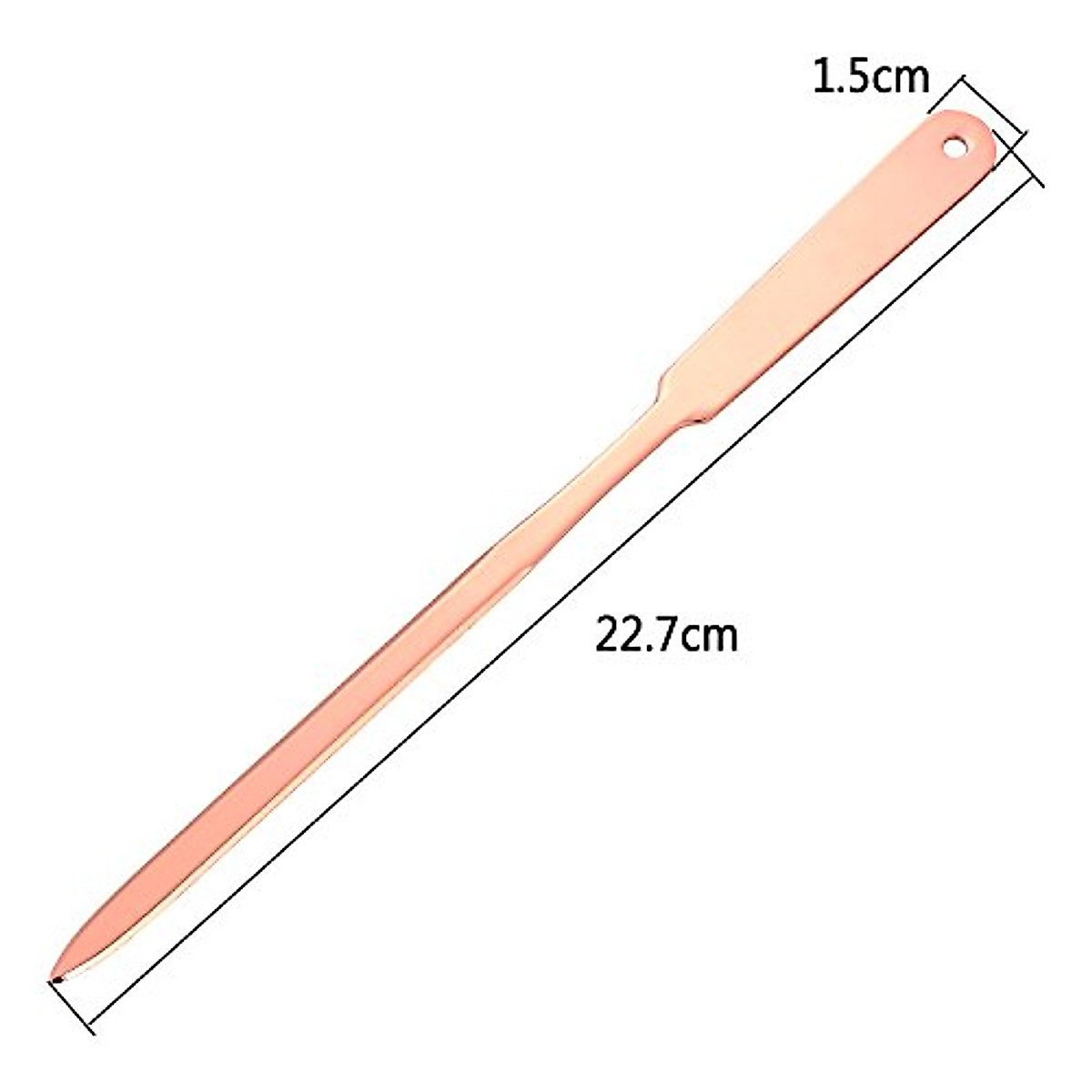 Outus 2 Pack Letter Openers Envelope Opener Stainless Steel Hand Letter Envelope Knife Lightweight Envelope Slitter (Rose Gold)