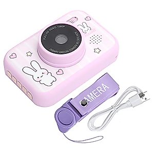 Video Camera, Children Digital Camera, Fast and Convenient Charging for Birthday Gifts for Boys for Girls(Pink)