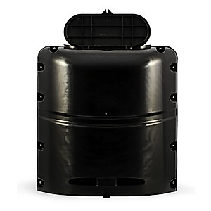 Camco Single RV Propane Tank Cover | Features a Removable Top Panel, a Heavy-Duty Polymer Construction, and Fits 20lb. Steel Single Tanks (40578), Black