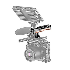 SMALLRIG Camera NATO Handle Top Handle Grip with Anti-Off Designed Cold Shoe Mount and Built-in Hex Spanner for DSLR Camera, Camera Cage - HTN2362