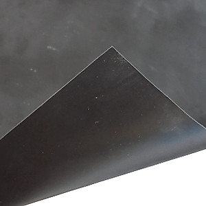 Black Silicone Rubber Sheet, 60A Durometer, 1/32 x 9 x 12" Commercial Grade, Made in the USA, No Adhesive Backing, High Temp Gasket Material