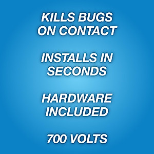 PIC 2-in-1 Solar Bug Zapper and Motion Sensor LED Light, Outdoor Electric Insect Killer, Mosquito Fly Zapper Trap for Outdoor Use (3 Pack)