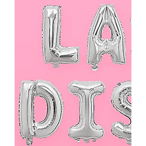 xo, Fetti Last Disco Foil Balloons - 16", Silver | Bachelorette Party Decorations, 70s, Bride Supplies, Space Cowboy Bach,