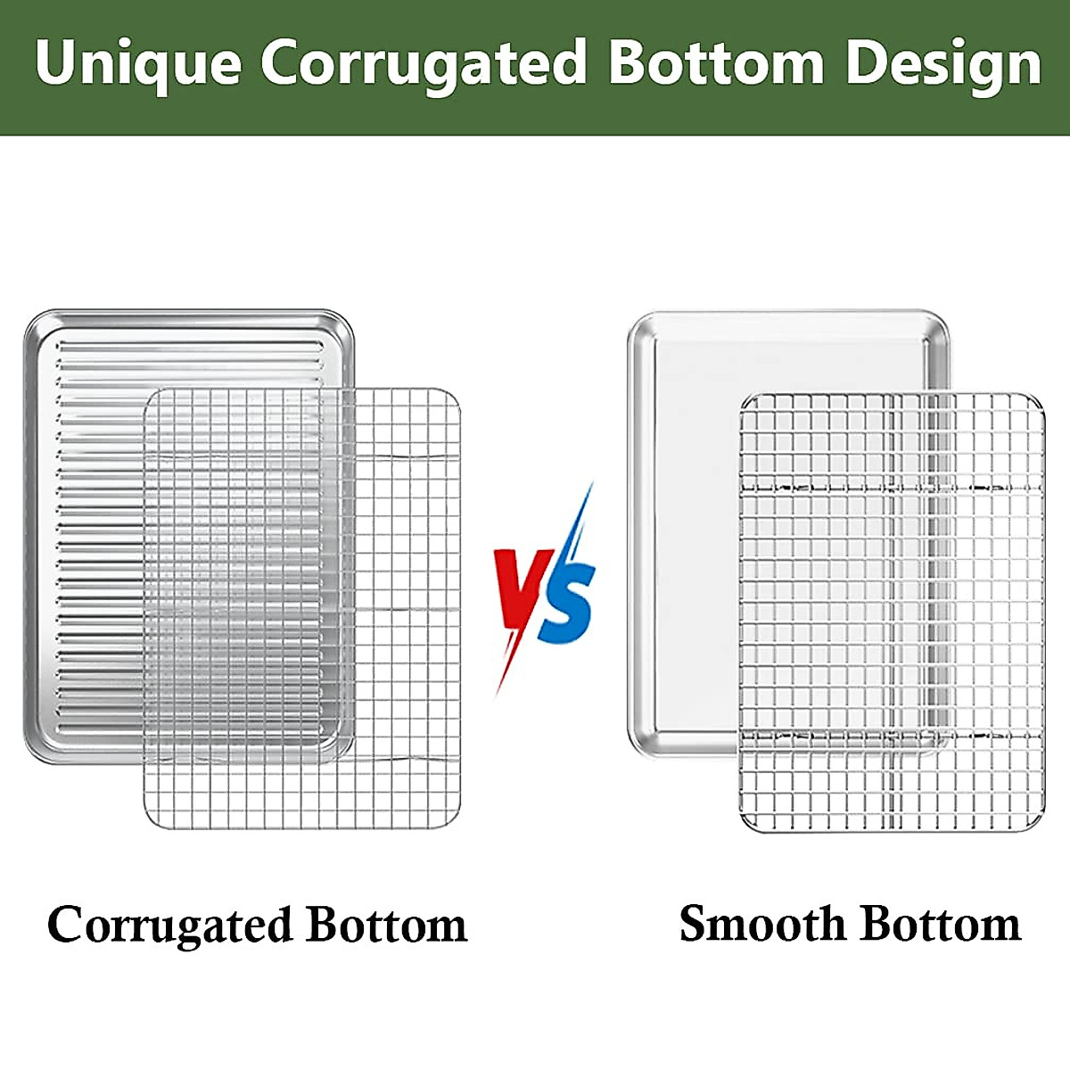 Jelly Roll Sheet Pan Set + Mixing Bowls Set Black