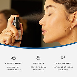 Avenova Eyelid and Eyelash Cleanser Spray with 30 Dry Wipes - Gentle Everyday Hypochlorous Acid Lid and Lash Cleansing Spray for Clearer and Healthier Eyes, 20mL