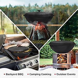 Dutch Oven Pot with Lid Syton 18 Quarts (17 L) - Camping Dutch Oven - Cast Iron Cookware Set - Uzbek Kazan Cast Iron – Premium Camping Cookware