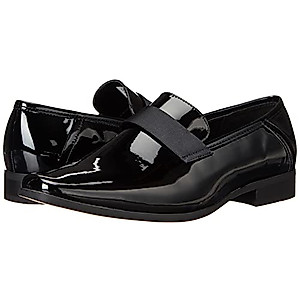 Calvin Klein Men's Bernard Loafer, Black Patent, 11.5