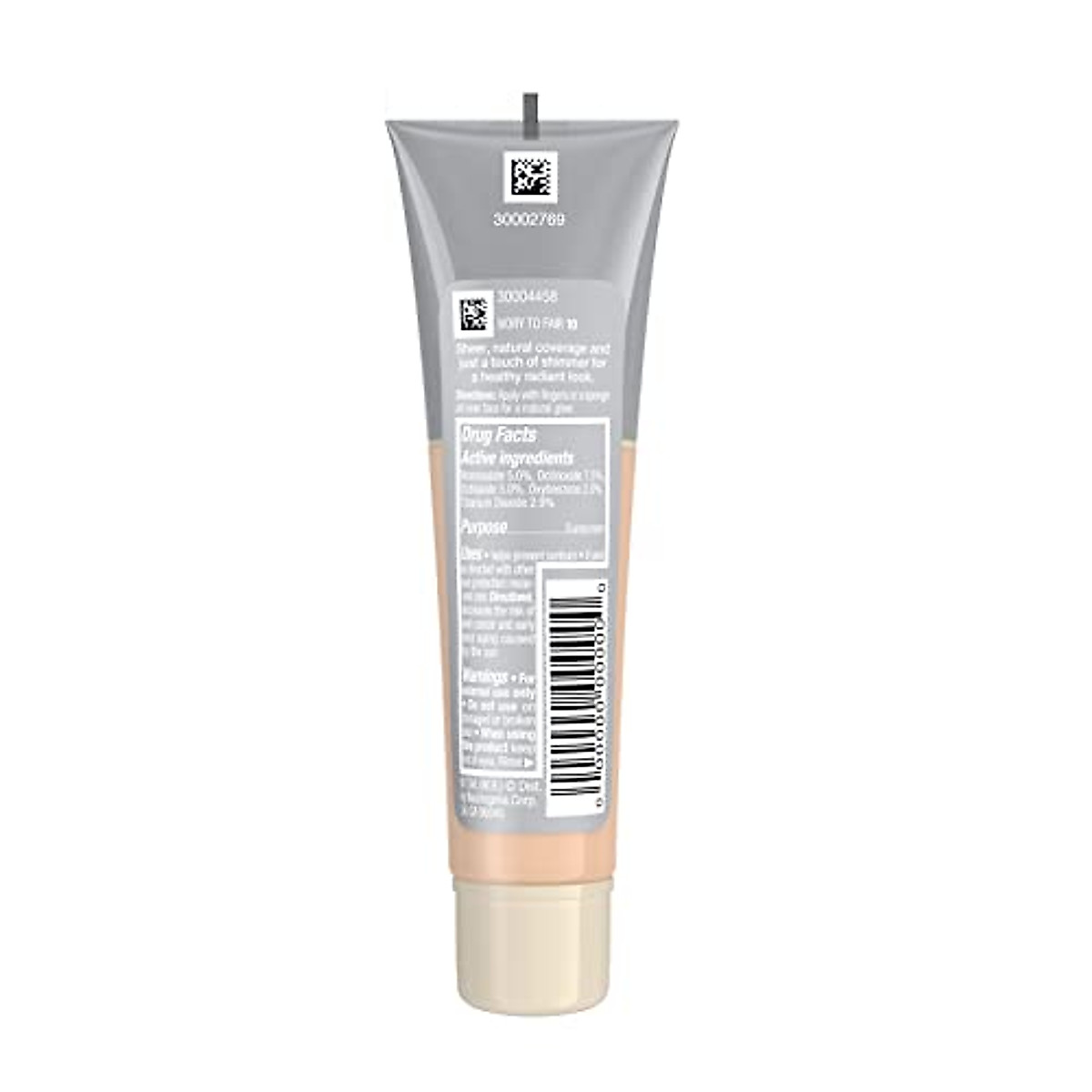 Neutrogena Healthy Skin Glow Sheers Broad Spectrum Spf 30, Ivory To Fair 10, 1.1 Oz.