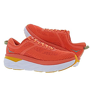 HOKA ONE ONE Bondi 7 Womens Shoes Size 9.5, Color: Camellia/Coastal Shade