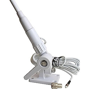 Tram-Browning 46 Inch Fiberglass Marine Antenna, Pretuned VHF 3-dBd-Gain, Rachet-Mount with RG58 Cable and FME-Female Connector with PL-259 Adapter, 1607-HC